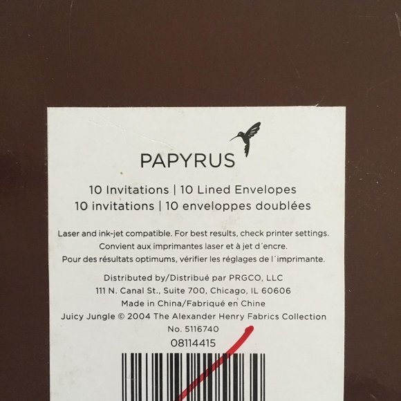 Papyrus | Party Supplies | New In Box Printable Invitations 2 Count ...